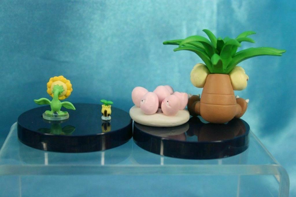 寵物小精靈 扭蛋 立體圖鑑 蛋蛋 椰蛋樹 向日種子 向日花怪 Pokemon Zukan DP6 1/40 Scale Real Figure ...