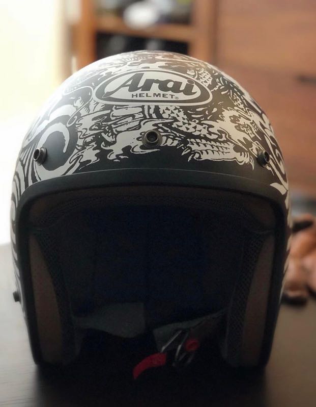 Arai Classic Mod Helmet Dragon, Motorcycles, Motorcycle Apparel on ...