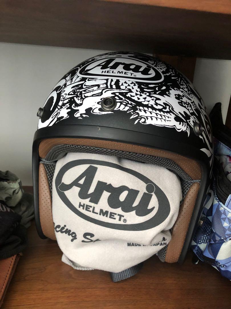 Arai Classic Mod Helmet Dragon, Motorcycles, Motorcycle Apparel on ...
