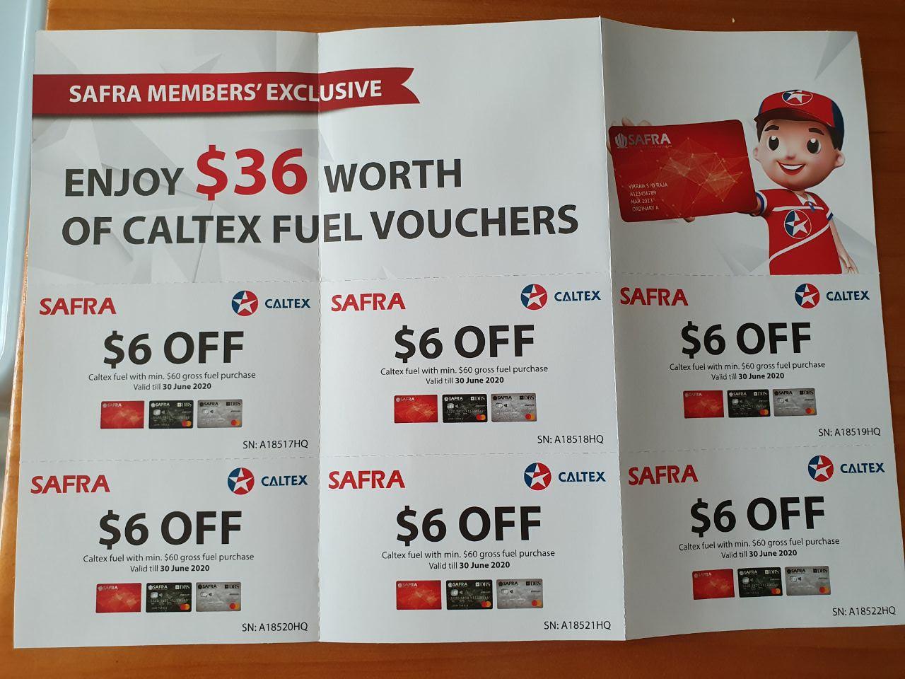 Caltex Fuel Vouchers, Everything Else on Carousell