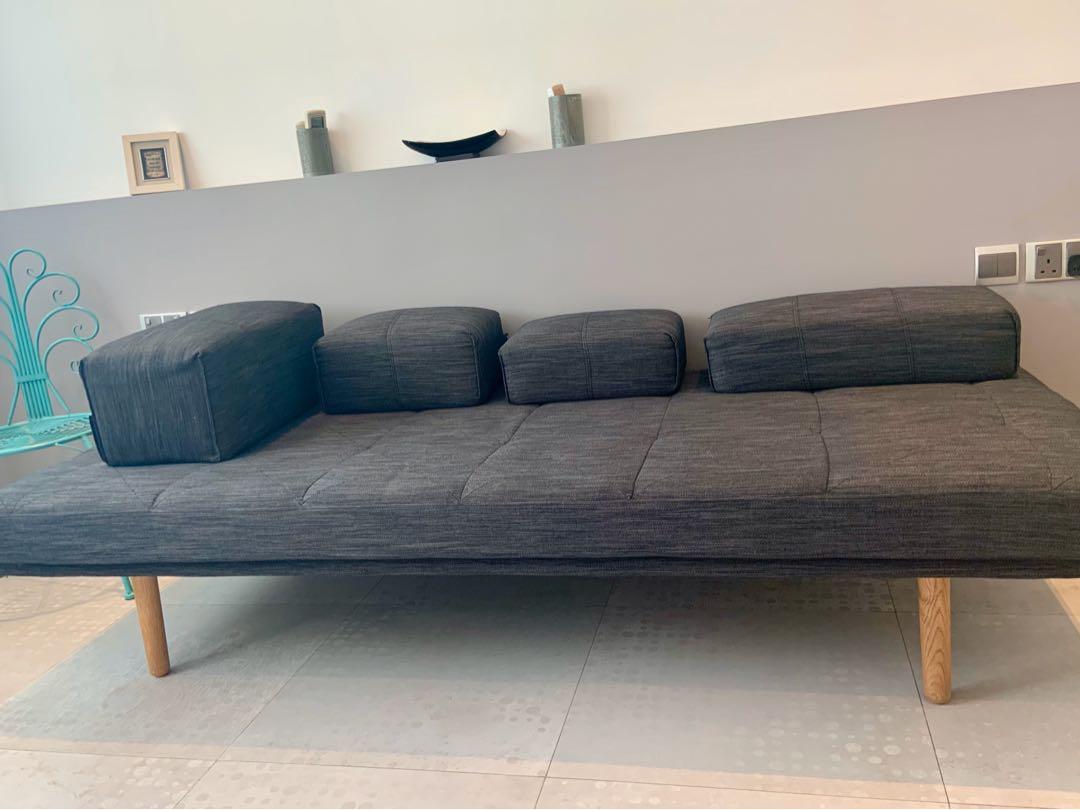 BoConcept Fusion Day Bed, Dark Grey, bfr price $3,160, Furniture & Home ...