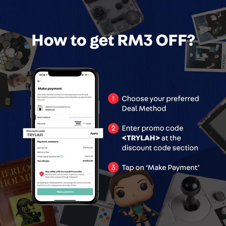 Grab this RM3 promo code!, Community on Carousell