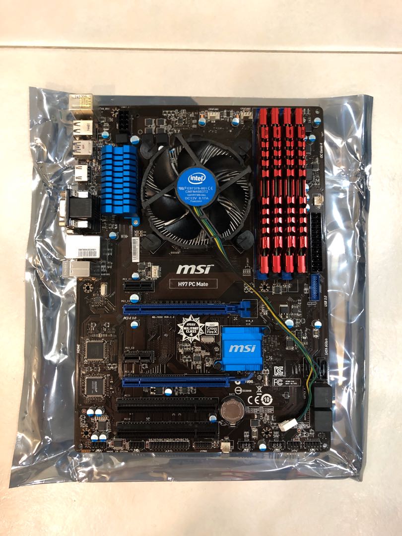 Motherboard with CPU and Ram (pre built), Computers & Tech, Parts ...