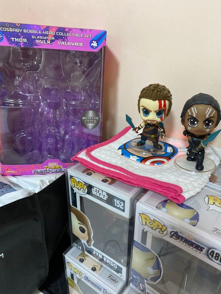 Hot toys Thor Ragnarok Thor and Valkyrie cosbaby, Hobbies & Toys, Toys ...