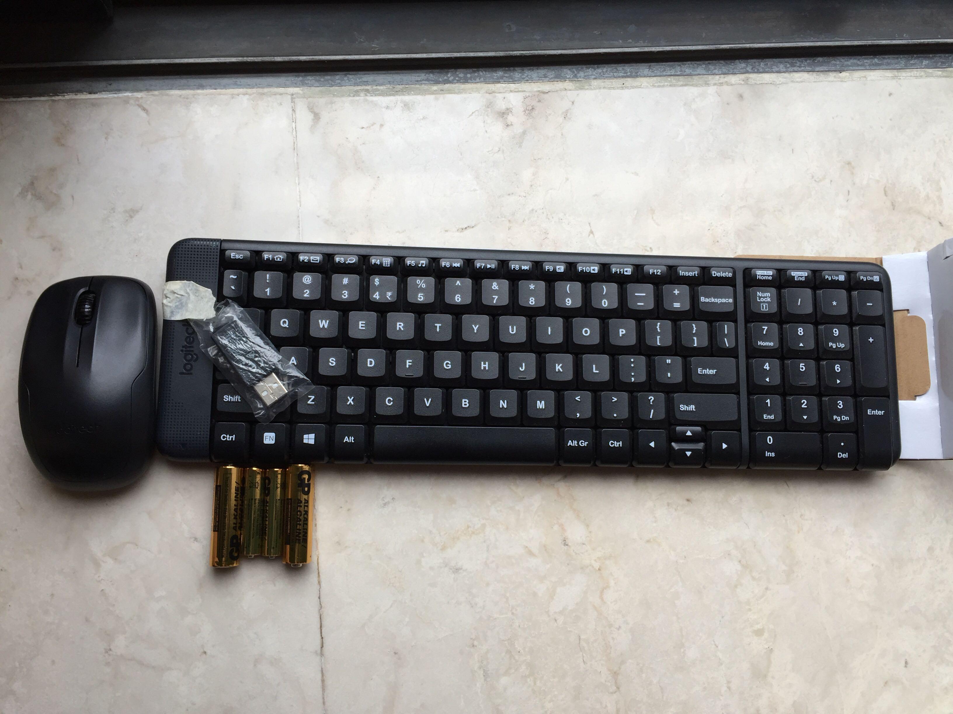 Logitech Mk215 Space Saving Wireless Keyboard And Mouse Computers And Tech Parts And Accessories