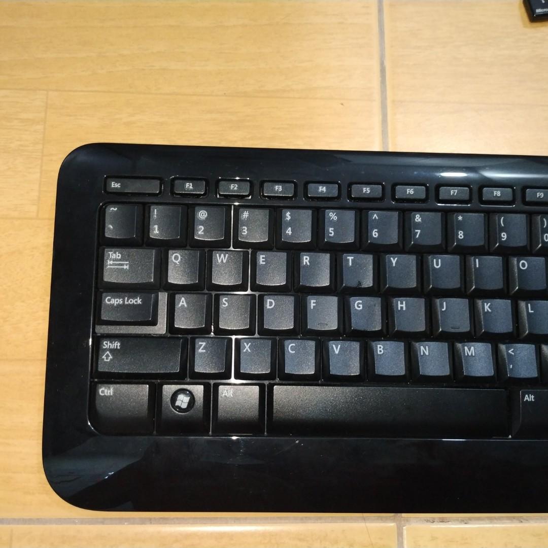 Microsoft Wireless Keyboard 800 wireless mouse 1000 USB plug desktop ...