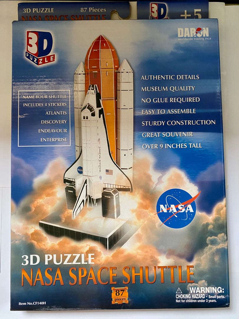NASA Space Shuttle 3D Puzzle, Hobbies & Toys, Toys & Games on Carousell