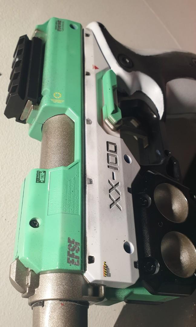 Nerf knockout EXs pilot themed mod+paintjob, Hobbies & Toys, Stationery ...