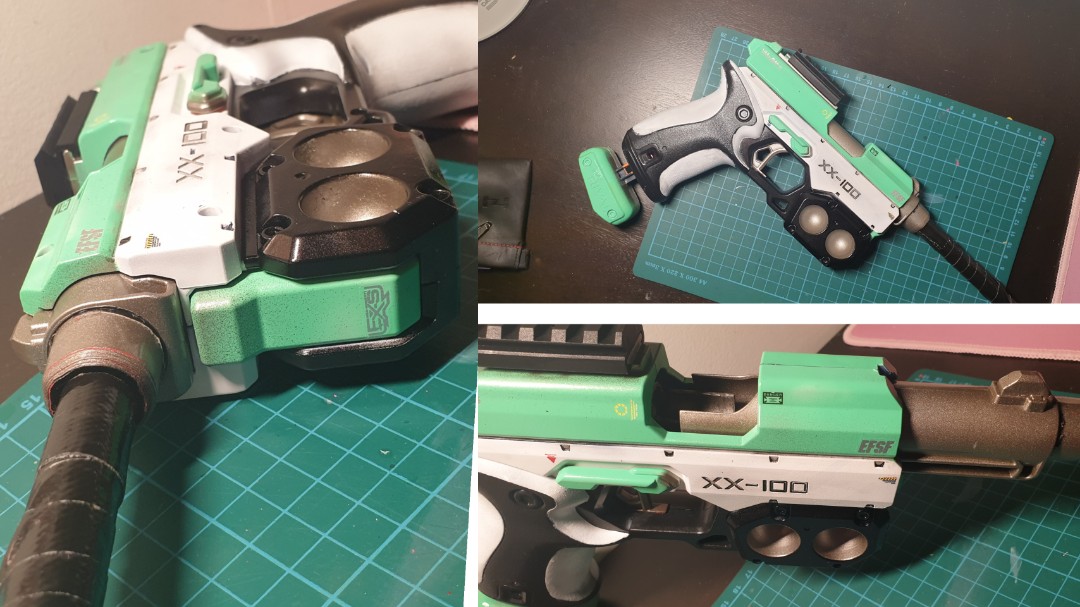 Nerf knockout EXs pilot themed mod+paintjob, Hobbies & Toys, Stationery ...