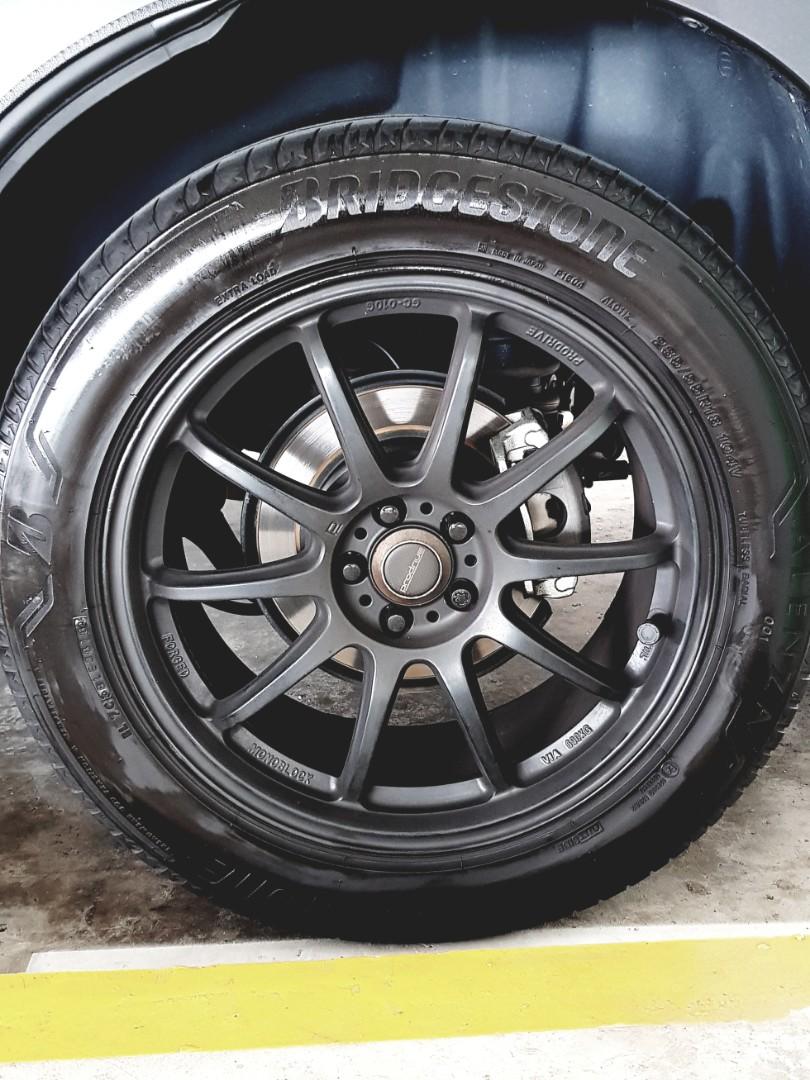 Prodrive GC-010G 18" PCD 5x100, Car Accessories, Tyres & Rims on Carousell