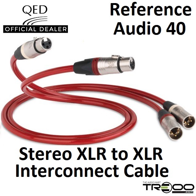 [Official]($12 Cashback!) QED Reference Audio 40 Stereo XLR to XLR Interconnect Cable, Audio ...