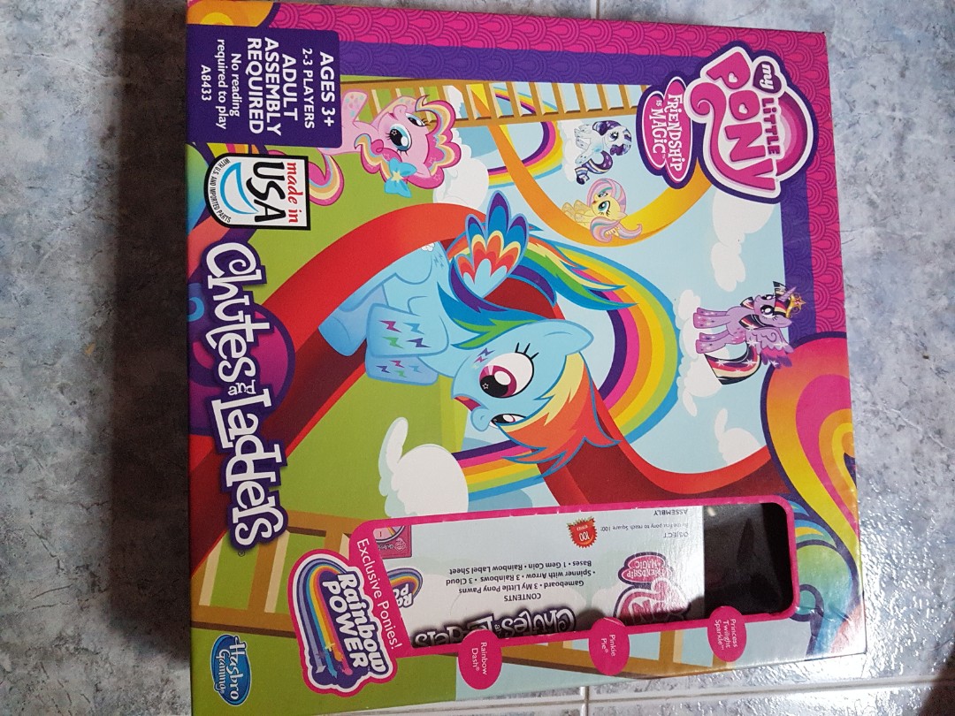 My Little Pony Chutes And Ladders Board Game Kids Girl Rainbow Power ...
