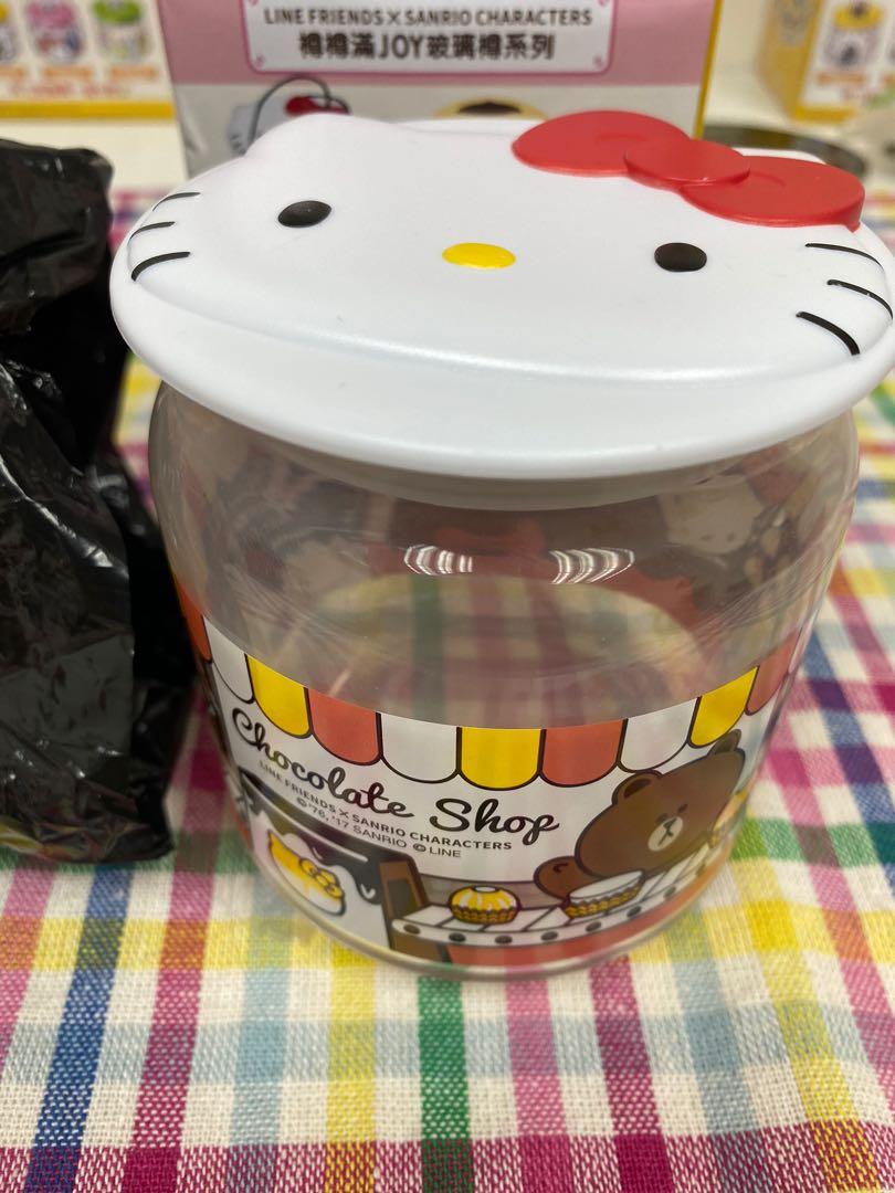 Saniro 711 玻璃樽 Line Hello Kitty 款, 傢俬＆家居, 廚具和餐具, 茶具配件 - Carousell