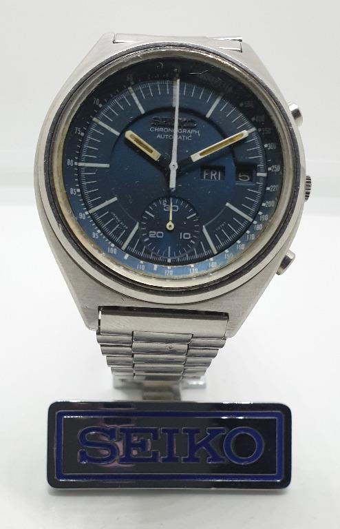 Seiko Blue Dial Baby Jumbo 6139-7070, Men's Fashion, Watches ...