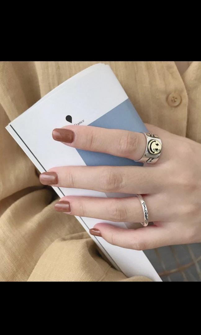 Smiley Ring, Women's Fashion, Watches & Accessories, Other Accessories ...