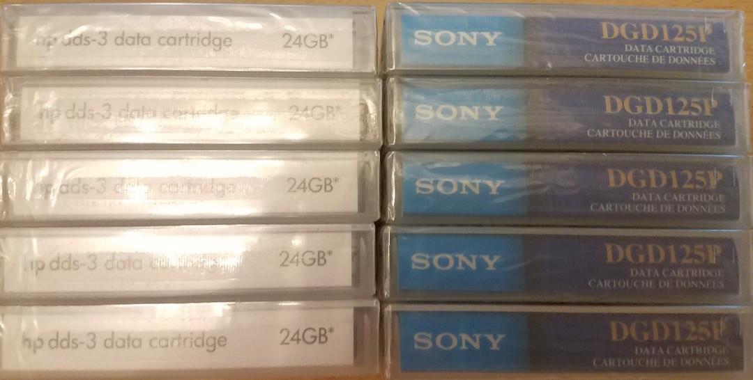 SONY DDS-3 12-24GB 4mm backup tape, 電腦＆科技, 電腦周邊及配件, 硬碟及儲存器 - Carousell