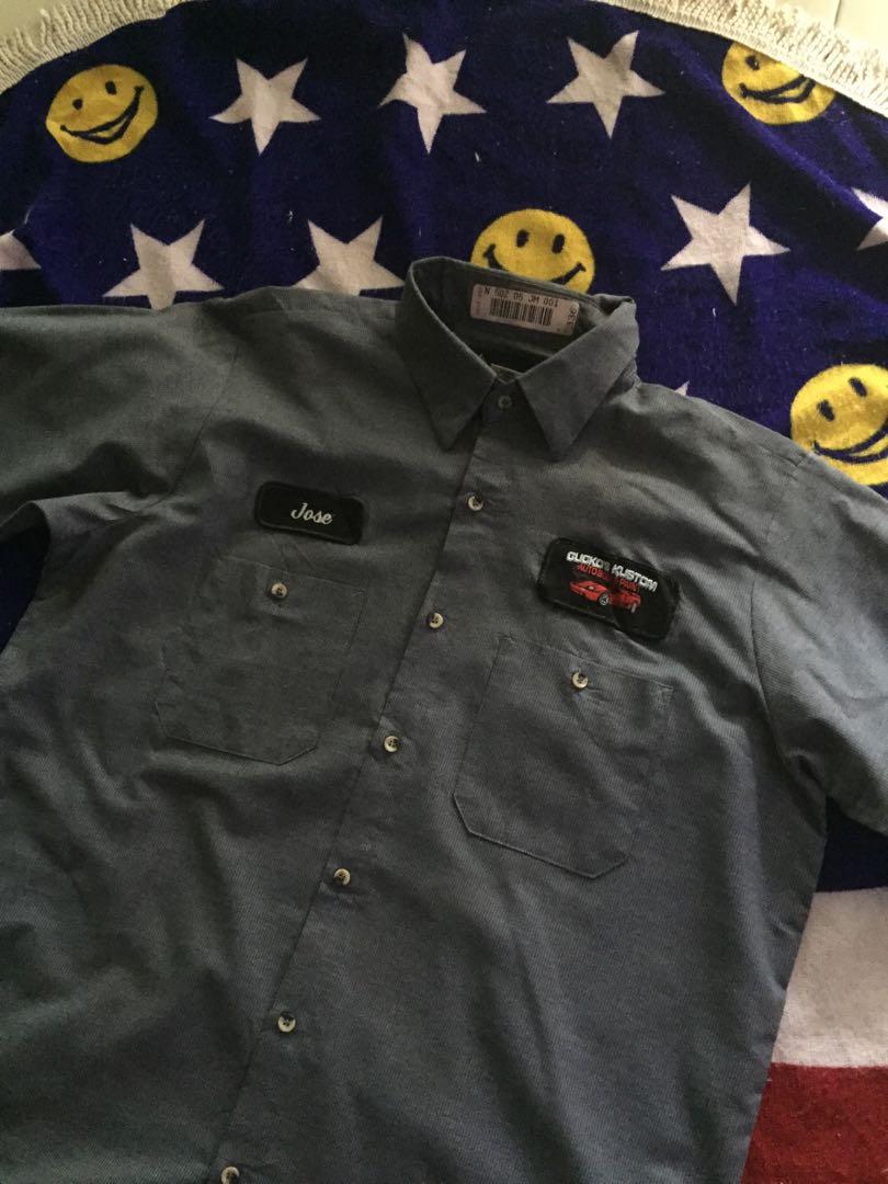 Vintage Unifirst Work Shirt, Men's Fashion, Tops & Sets, Tshirts & Polo ...