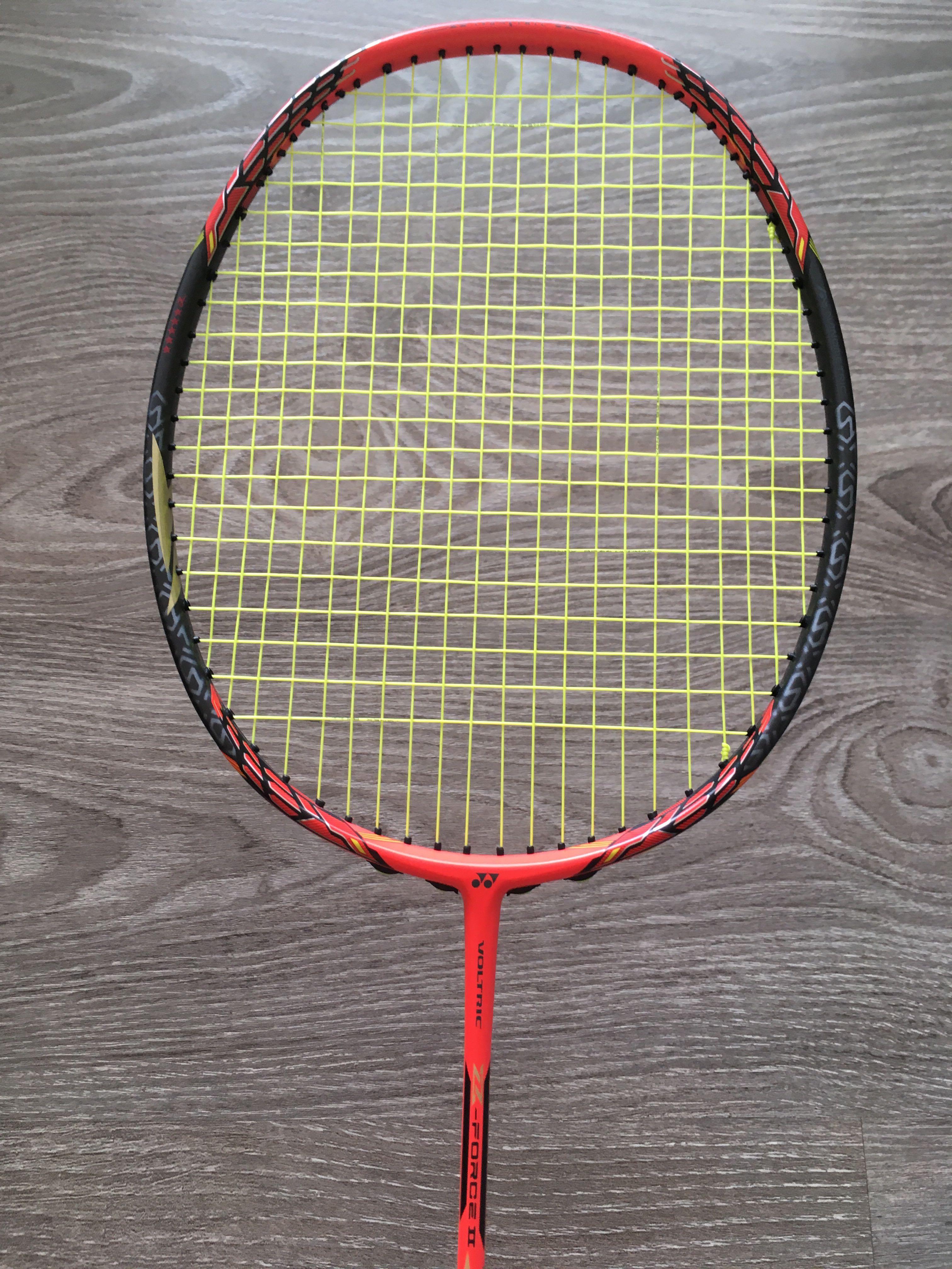 YONEX Badminton Racquet : Voltric Z-Force II; 4UG5 (Red), Sports Equipment, Sports & Games ...