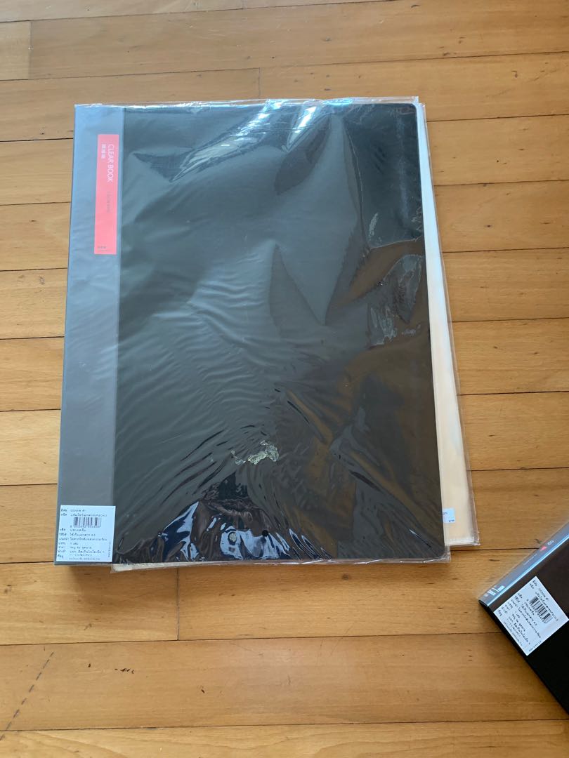 A3 ring binder folder with plastic sleeves, Hobbies & Toys, Stationery ...
