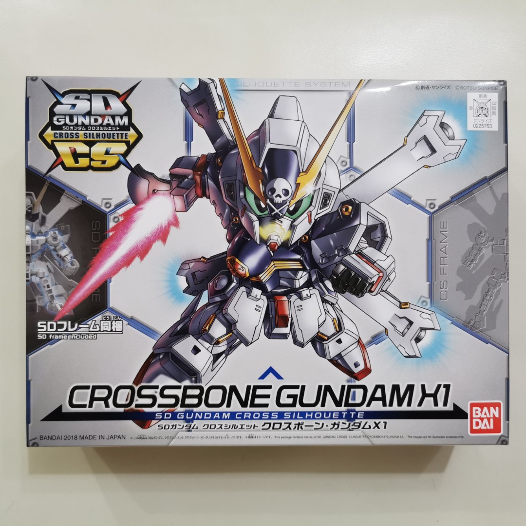 Bandai SD Gundam Cross Silhouette SDCS #02 Crossbone Gundam X1, 興趣及遊戲, 玩具 & 遊戲類 - Carousell