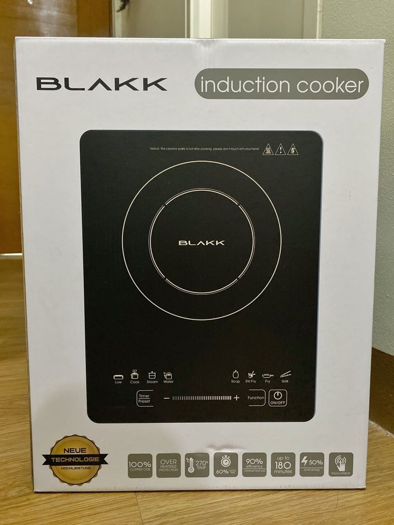 Blakk Induction Cooker with Free pot, Furniture & Home Living ...