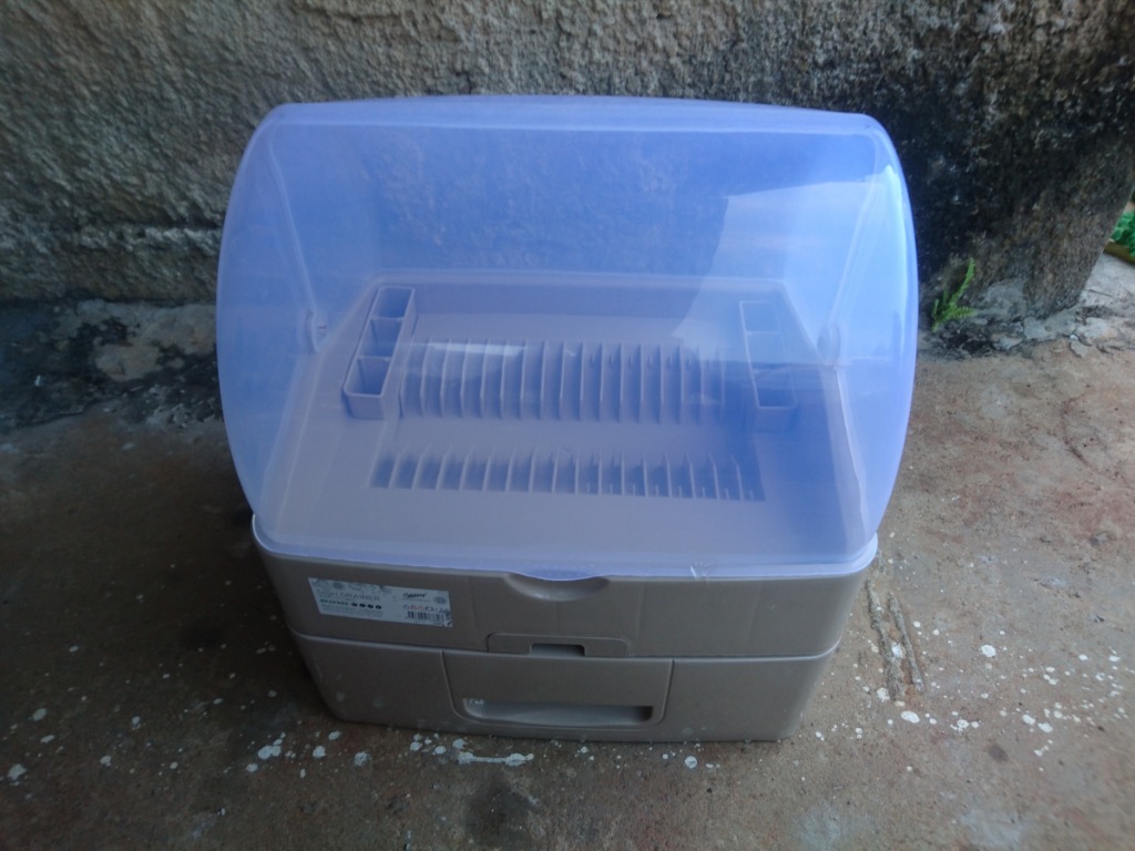 Century kitchen dish drainer with storage drawer big capcaity ...