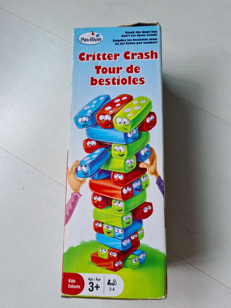 Critter Crash (Plastic Jenga), Hobbies & Toys, Toys & Games on Carousell