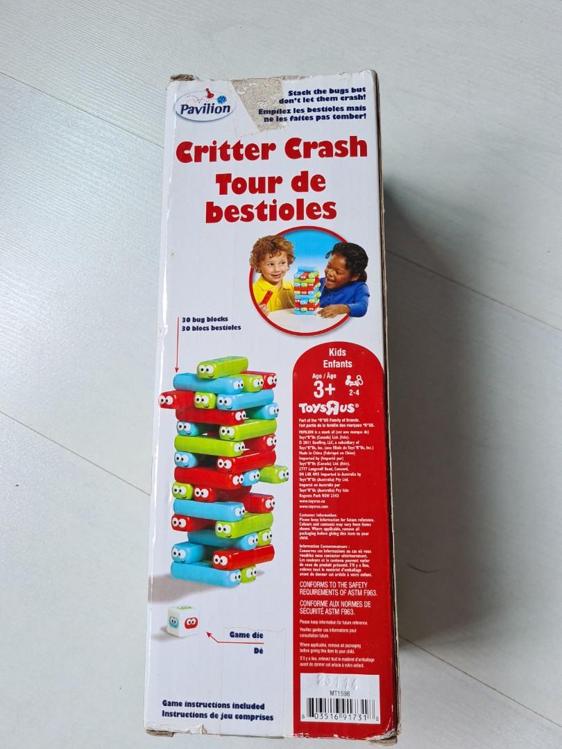 Critter Crash (Plastic Jenga), Hobbies & Toys, Toys & Games on Carousell