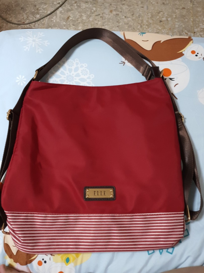 Elle red convertable bag, Women's Fashion, Bags & Wallets, Cross-body ...