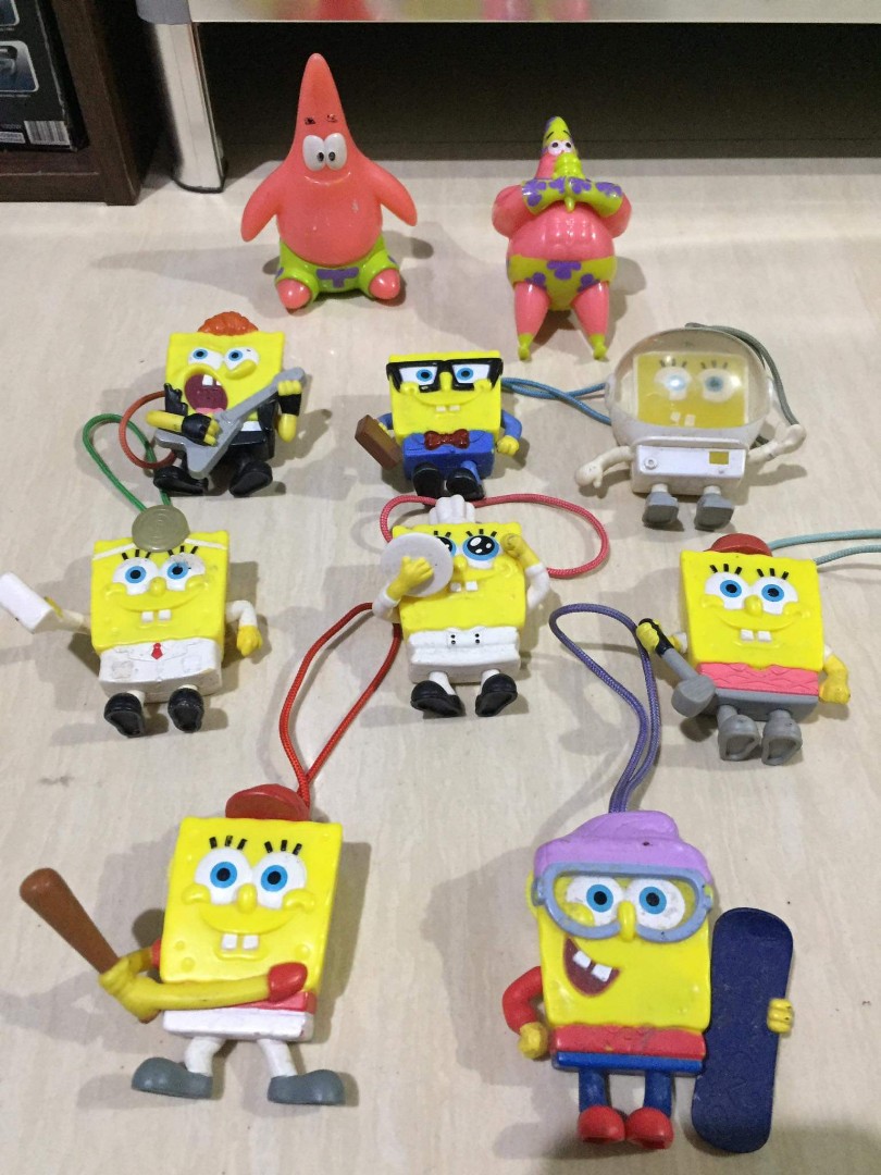 Mcdo Happy Meal Spongebob Toys, Hobbies & Toys, Toys & Games on Carousell