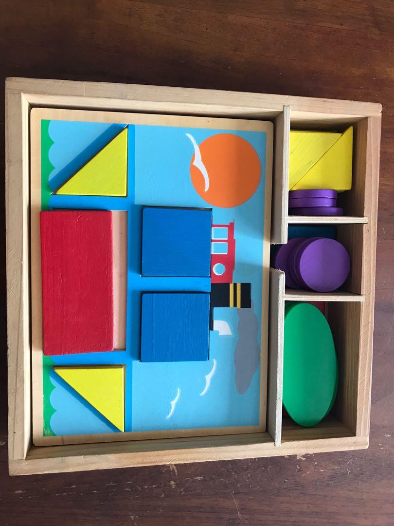 Melissa & Doug Beginner Pattern Blocks, Hobbies & Toys, Toys & Games on ...