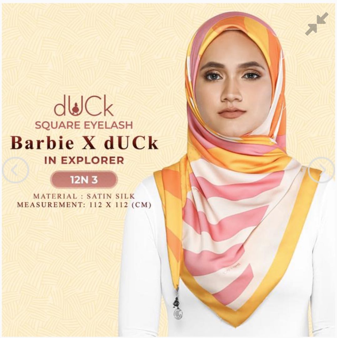 Barbie X Duck, Women's Fashion, Muslimah Fashion, Hijabs on Carousell