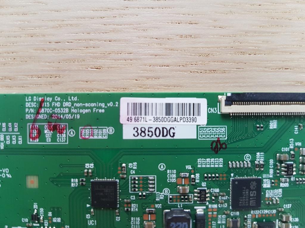 [Original] LG LED Smart TV T-CON board 49 6871L 3850DG with mainboard ...