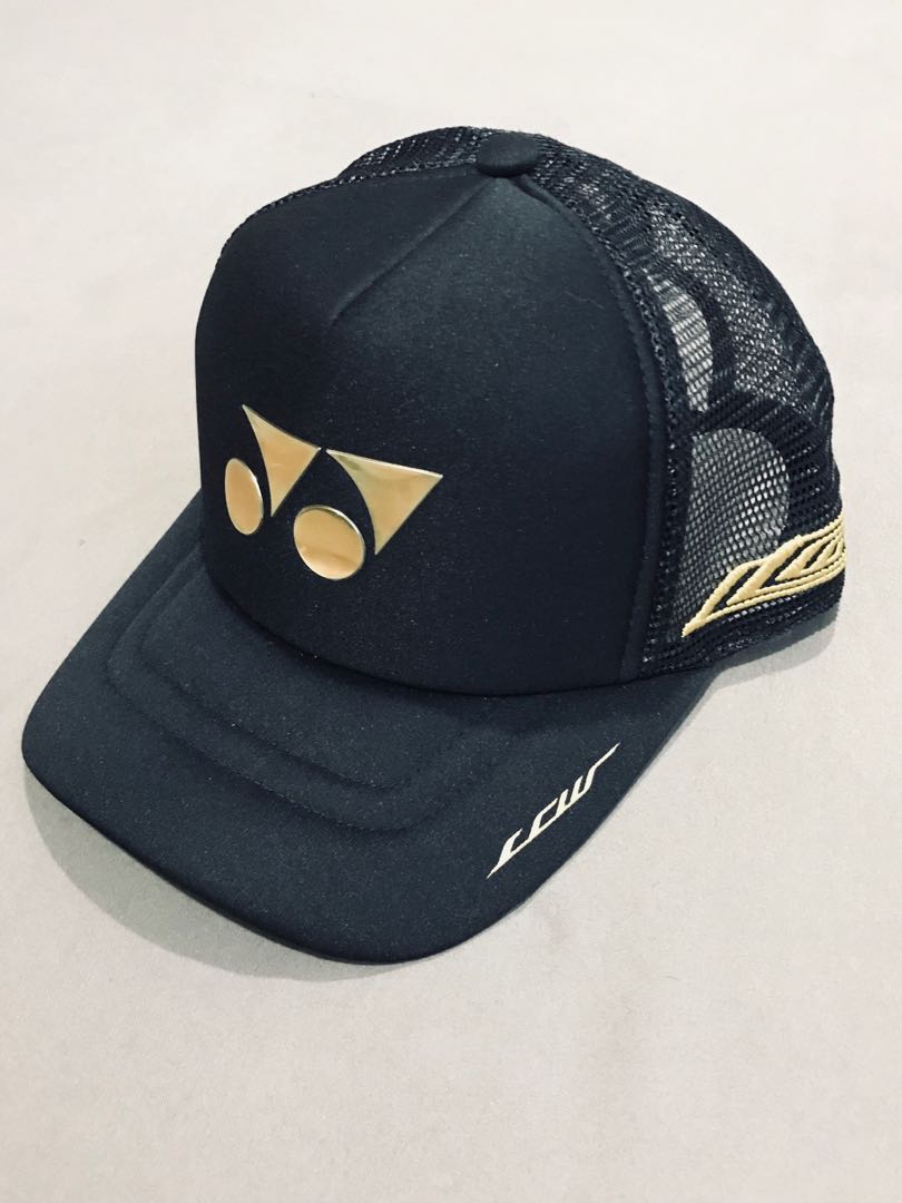Original Yonex LCW Mesh Cap Limited Edition (Black), Men's Fashion ...