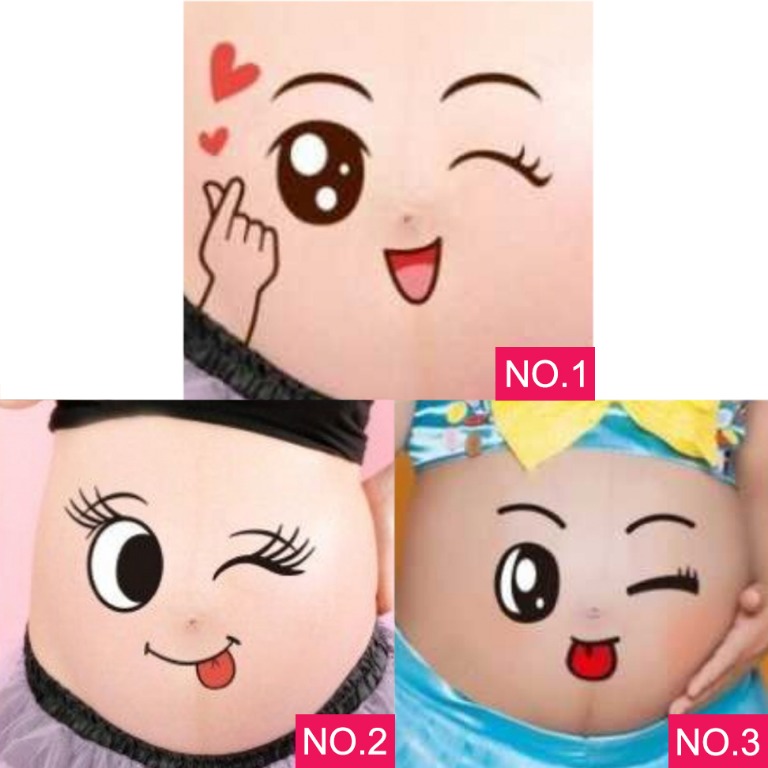 Pregnant Belly Sticker Maternity Navel Stickers Pregnancy Photo ...