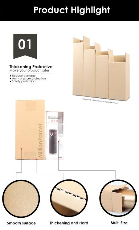 Rectangle Carton Box/ Courier Box / Mailing Box, Hobbies & Toys ...