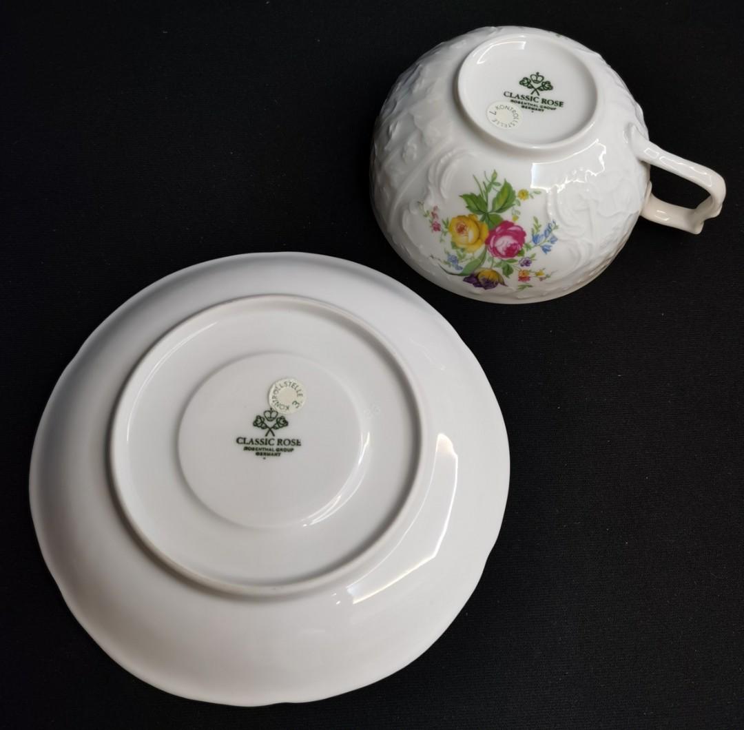 ROSENTHAL Classic Rose Collection Sanssouci Teacup And Saucer ...