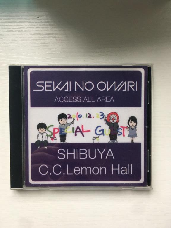 SEKAI NO OWARI - Shibuya C.C. Lemon Hall, 興趣及遊戲, 收藏品及紀念品, 明星周邊 - Carousell