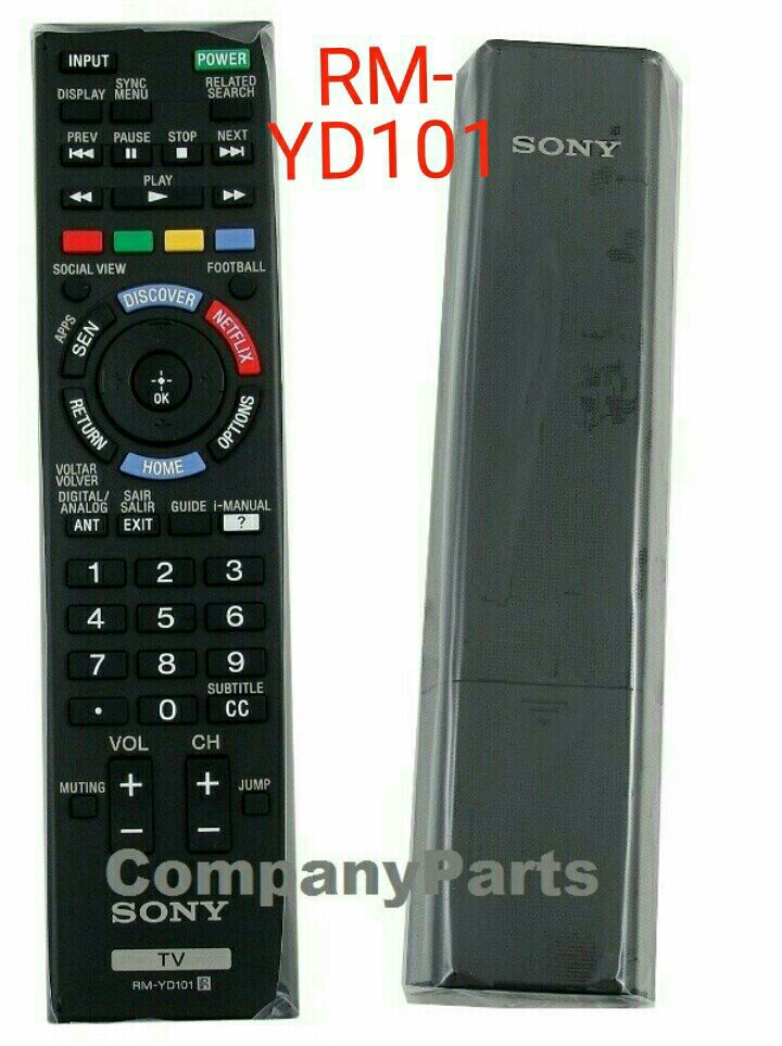 SONY 100% ORIGINAL SMART TV REMOTE CONTROL*INCLUDED BATTERIES*RM-YD101 ...
