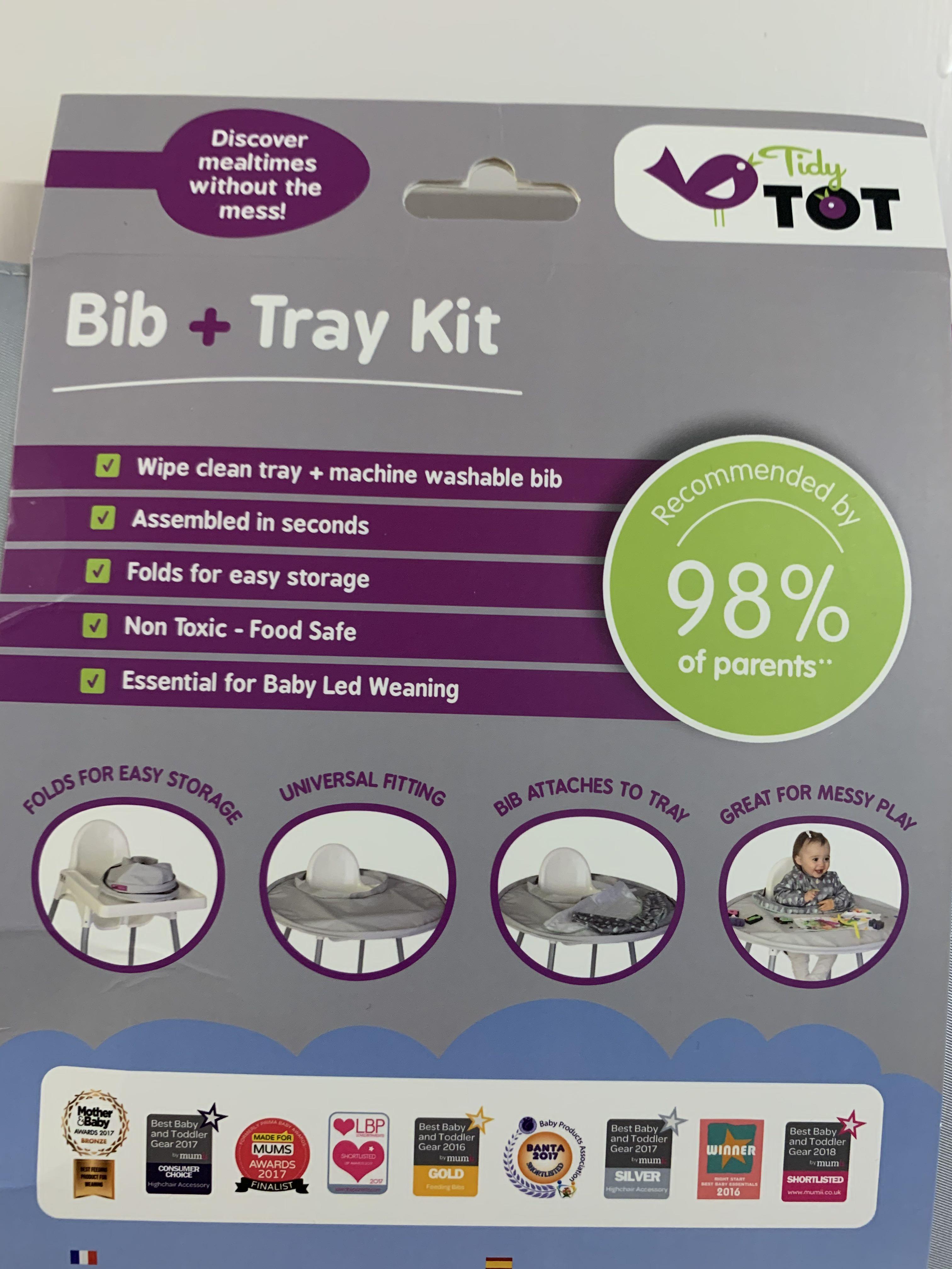 Tidy Tot BLW Bib & Tray Kit, Babies & Kids, Nursing & Feeding, Weaning ...