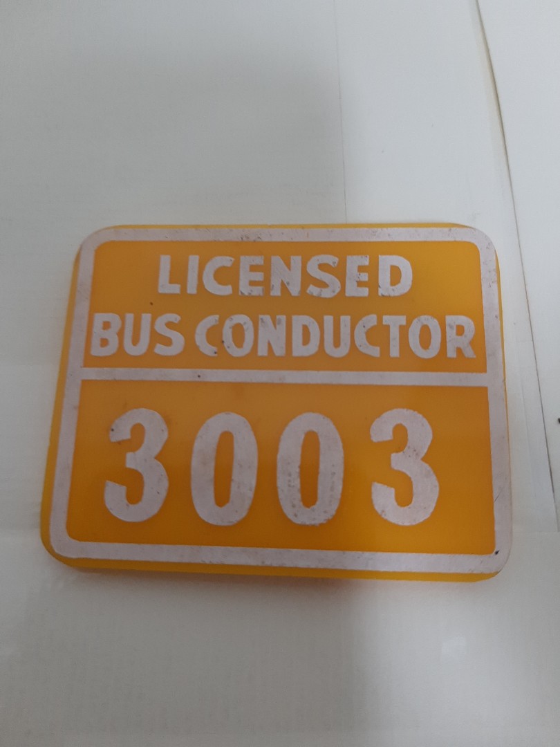Vintage bus conductor badge, Vintage & Collectibles, Vintage ...