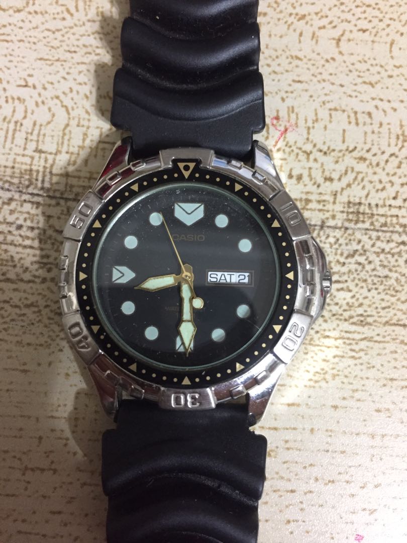 Vintage Casio Divers Watch, Luxury, Watches on Carousell