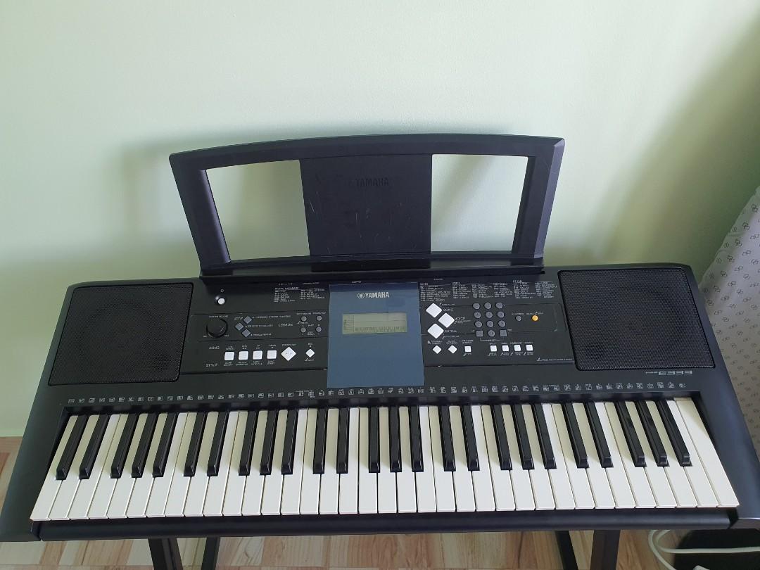 Yamaha PSR e333 Keyboard, Hobbies & Toys, Music & Media, Musical ...