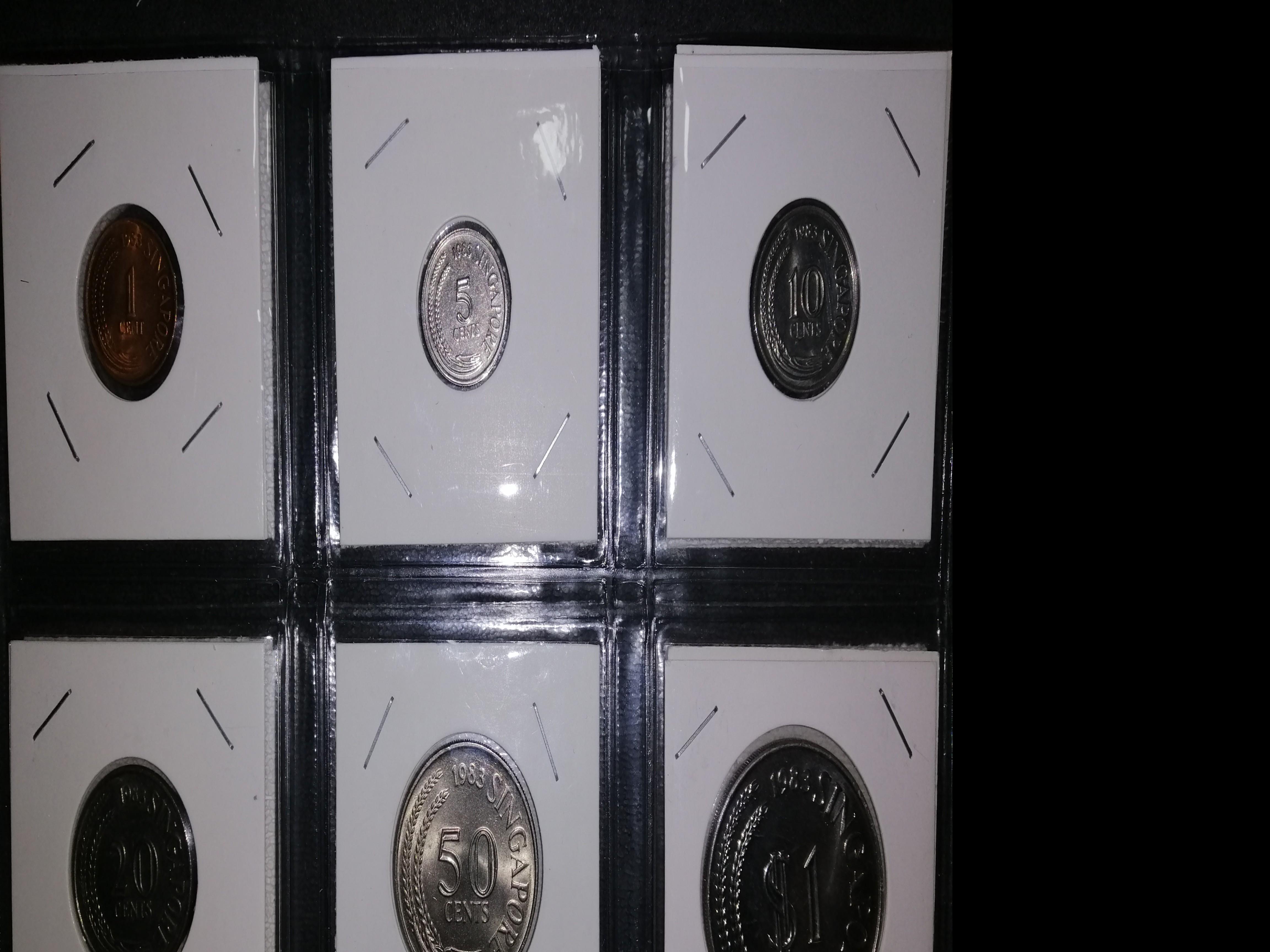 1983, Singapore Mint 1st series of circulation coins set, Hobbies & Toys, Memorabilia ...