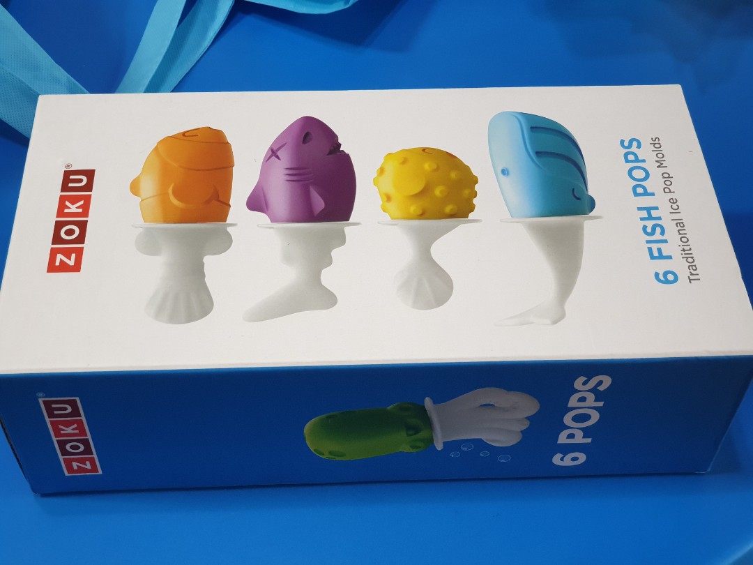 BNIB Zoku 6 fish pops, Furniture & Home Living, Kitchenware & Tableware ...