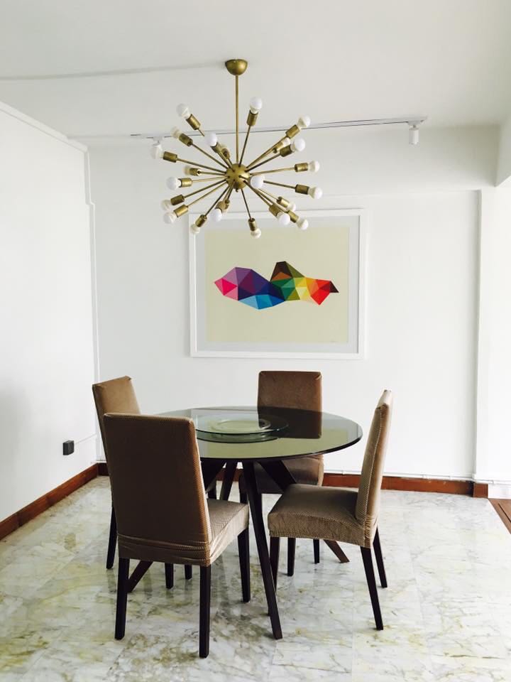 Commune Wood Round Dining Table with Free Glass Top, Furniture & Home ...