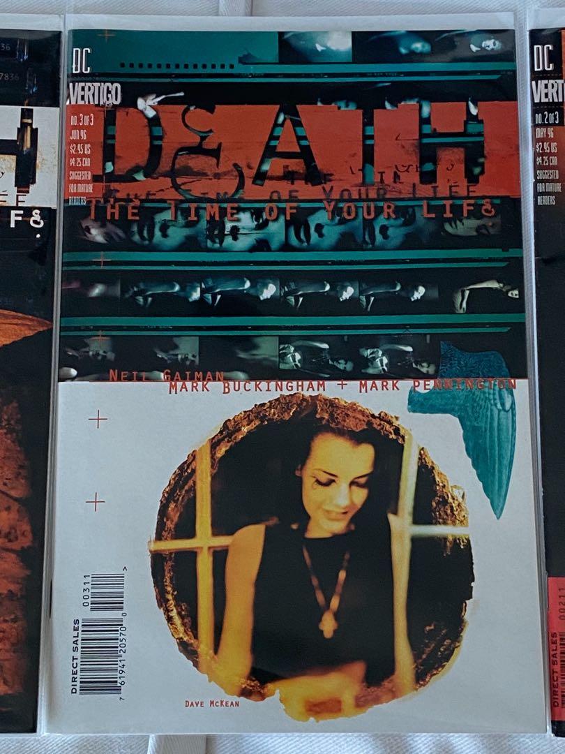 DC Vertigo Death the Time of Your Life #1 2 3 Neil Gaiman Comic Book ...