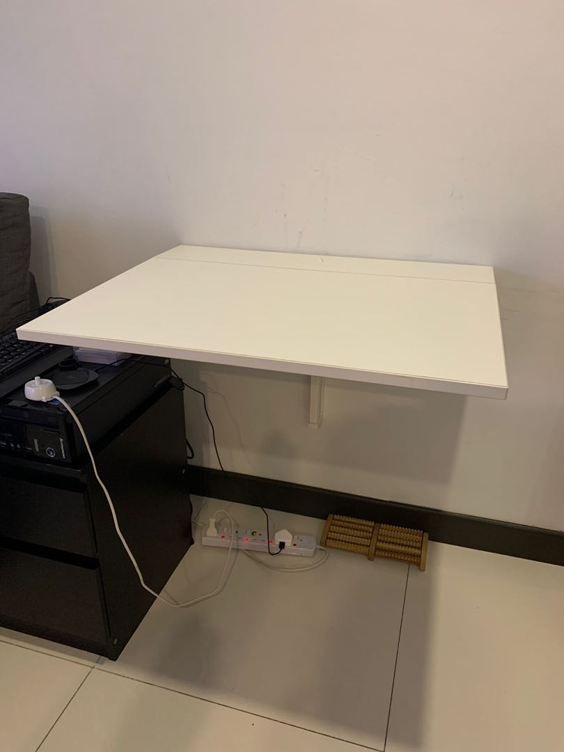 Ikea Norberg folding table, Furniture & Home Living, Furniture, Tables ...