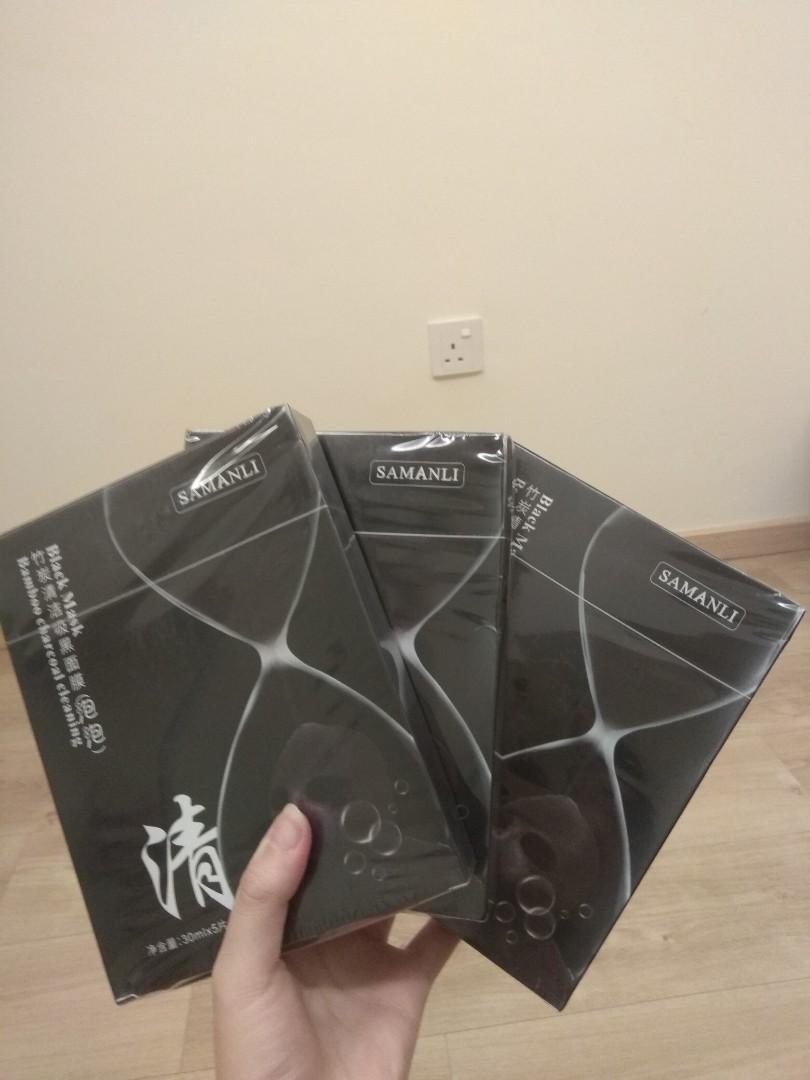 Samanli bubble mask, Beauty & Personal Care, Face, Face Care on Carousell