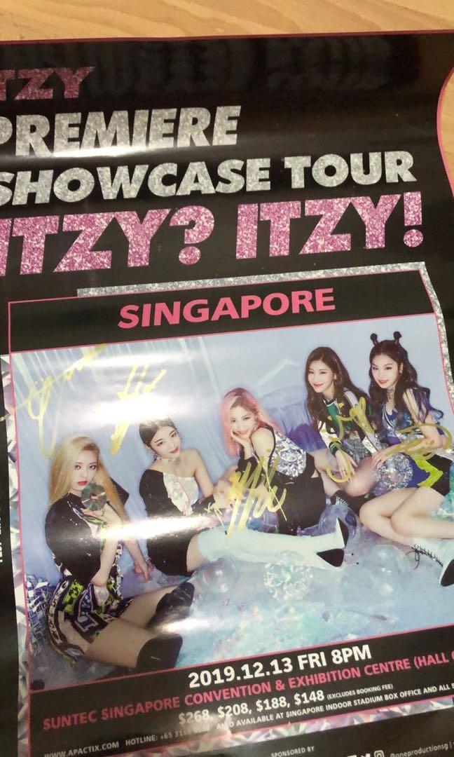 Itzy Signed Poster A3 Authentic, Hobbies & Toys, Memorabilia ...